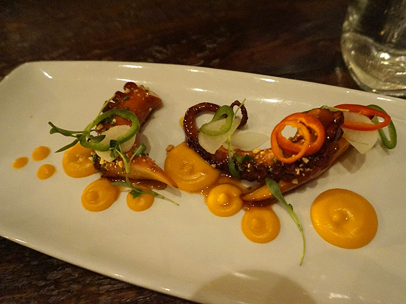 Octopus – Yam, Soy, Daikon, Cilantro, Lime, Peanuts | My Annoying Opinions