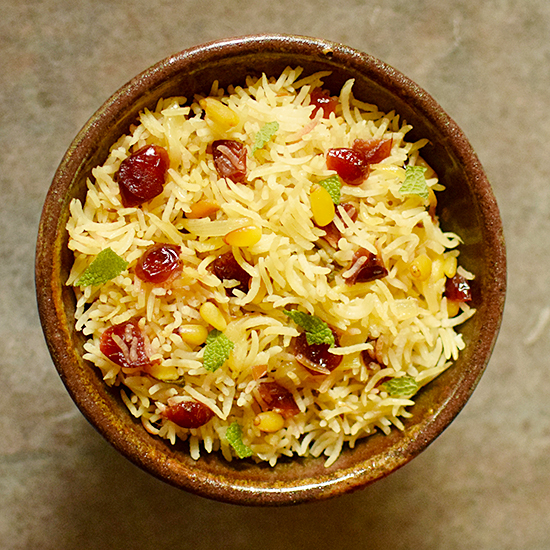 Pulao with Cranberries and Pine Nuts | My Annoying Opinions