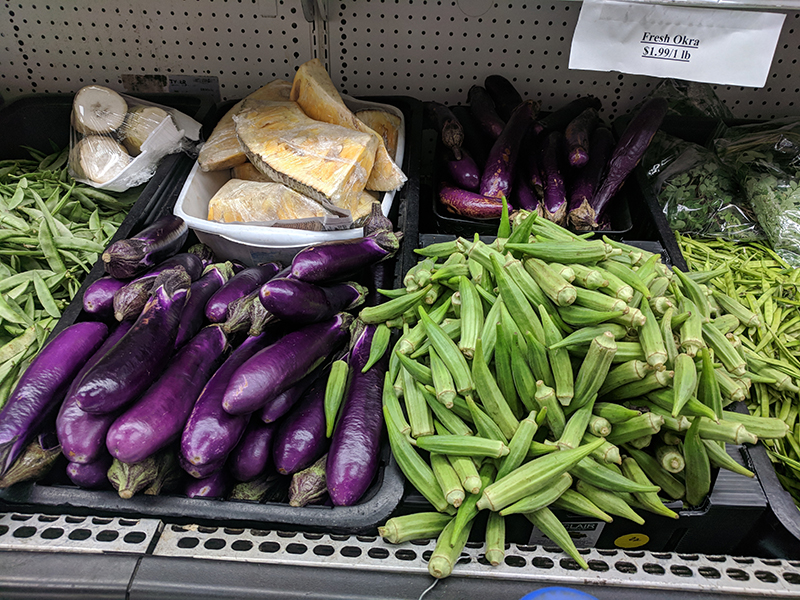 TBS Mart: Okra and long eggplant | My Annoying Opinions