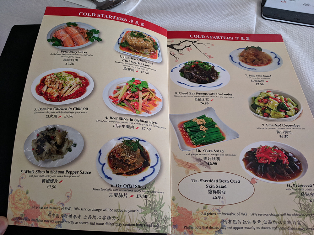 The Sichuan Chef: cold starters | My Annoying Opinions