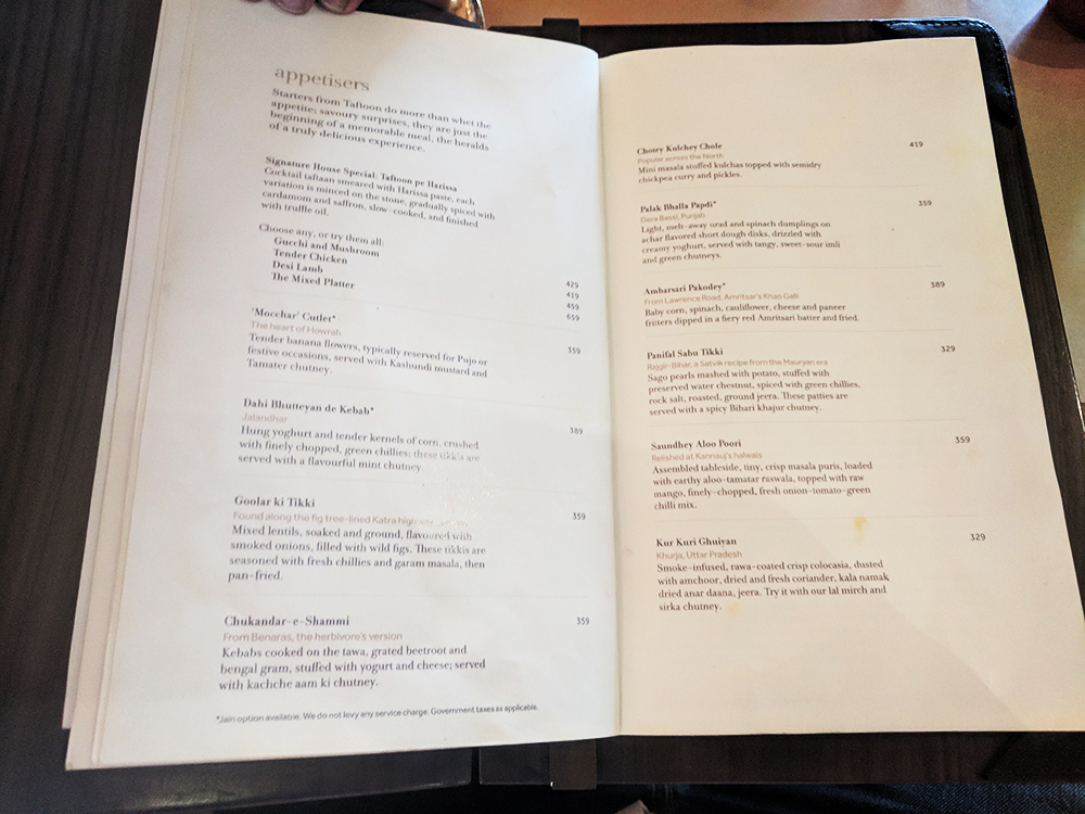 Taftoon, Menu, Appetizers | My Annoying Opinions