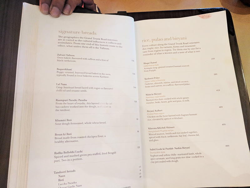 Taftoon, Menu, breads and rice | My Annoying Opinions