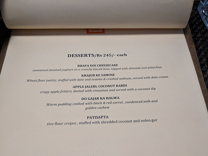 Cafe Lota, Menu, Desserts | My Annoying Opinions