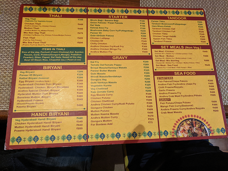 Bagundi 2, Menu | My Annoying Opinions