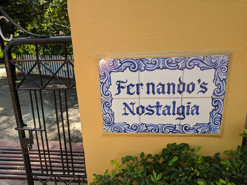 Fernando’s Nostalgia (Goa, Jan 2020) | My Annoying Opinions