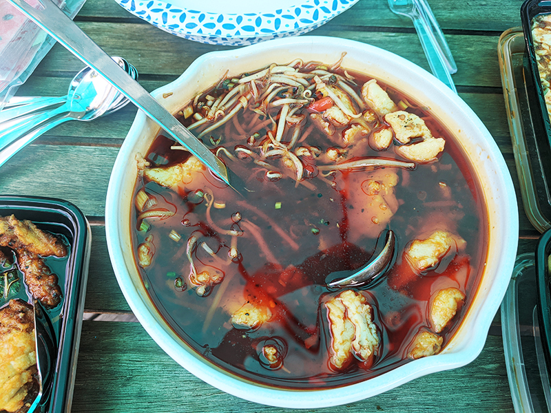 Grand Szechuan, Order 2, Fish fillet in Chengu hot peppercorn broth ...