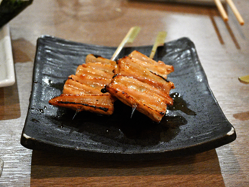 Hachi, Costa Mesa, Chicken Cartilage Skewer, closer | My Annoying Opinions