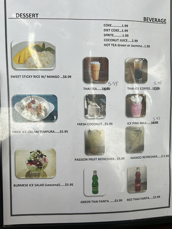 Friends Cafe, Menu, Dessert, Beverage | My Annoying Opinions