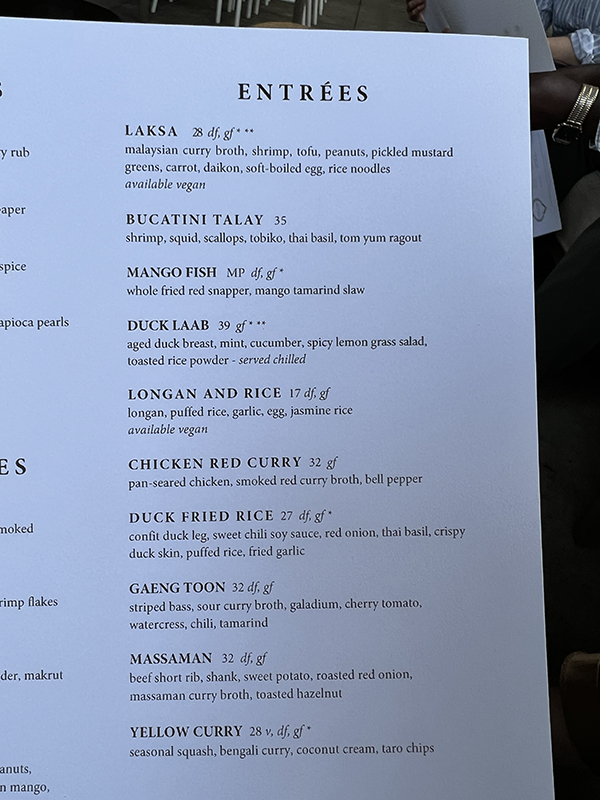 Khaluna, Menu, Entrees | My Annoying Opinions