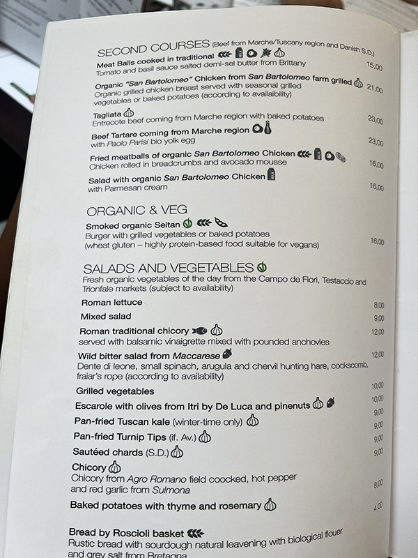 Emma, Menu, Second Courses, Salads and Vegetables | My Annoying Opinions