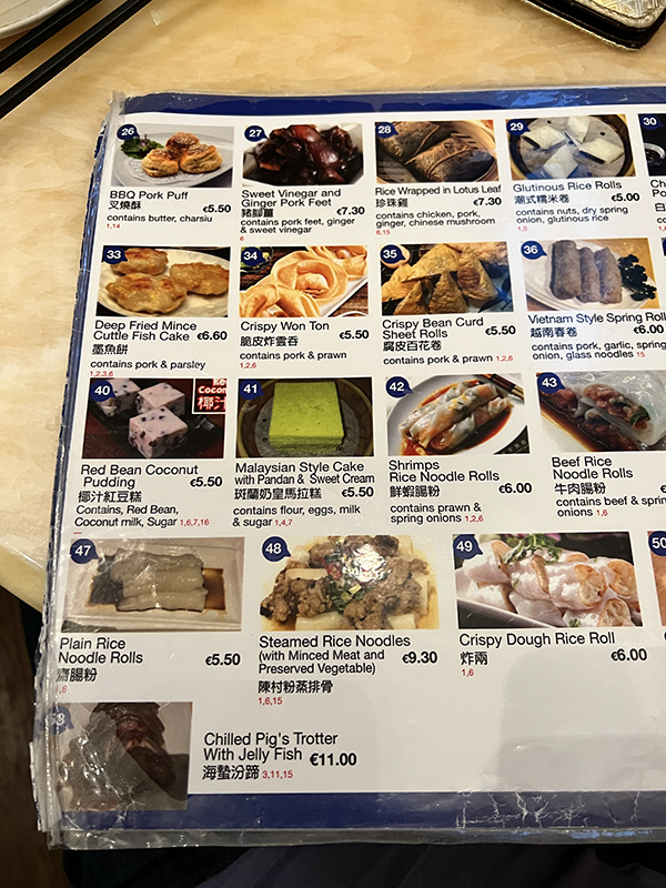 Ka Shing, Dim Sum Menu 4 | My Annoying Opinions