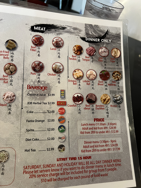 Lèpot, Menu, AYCE, Meat, Dinner Only | My Annoying Opinions