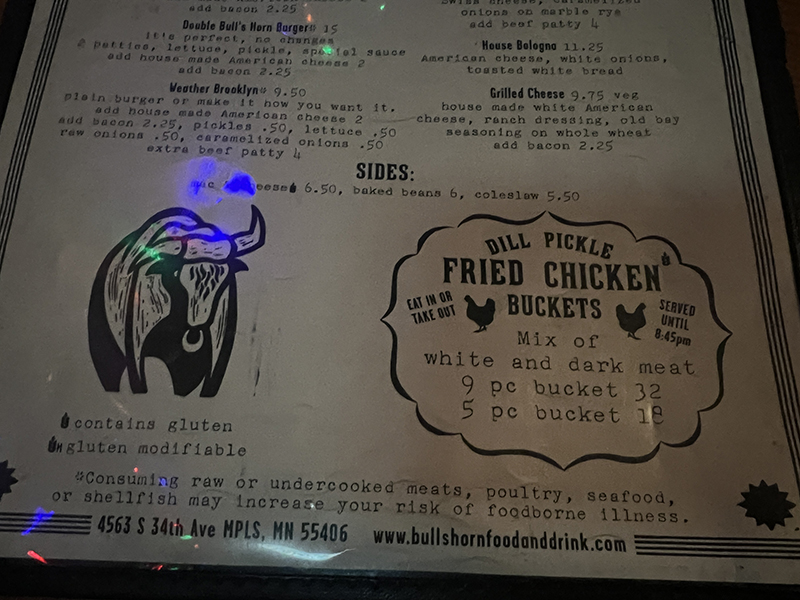 Bull’s Horn, Fried Chicken Buckets | My Annoying Opinions